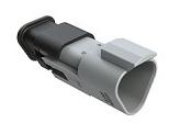 China Durable DIP Connector with various terminal types and grey thermoplastic housing suitable for in harsh temperature conditions for sale