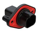 China Thermoplastic housing DIP Connector offering multiple terminal types designed for operation from minus 55 to plus 125 degrees Celsius for sale