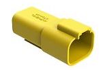 China Durable DIP Connector Featuring Yellow Thermoplastic Housing and Various Terminal Types Designed for Performance in Harsh Environments for sale