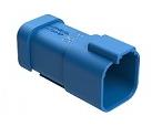 China Blue thermoplastic DIP Connector offering diverse terminal types designed for in temperature ranges minus 55 to plus 125 degrees Celsius for sale
