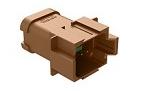 China Durable DIP Connector with Brown Polyamide Housing and Multiple Terminal Options Supporting Wide Operating Temperature Range for sale