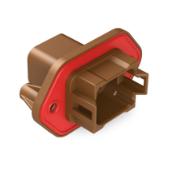 China Thermoplastic DIP Connector with a variety of terminal types engineered for operating temperature range minus 55 to plus 125 degrees Celsius for sale