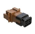 China DIP Connector featuring brown thermoplastic housing and diverse terminal options engineered for in harsh temperature environments for sale