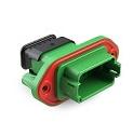 China Green thermoplastic DIP Connector with various terminal types engineered for performance in temperature demanding electronic systems for sale
