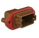 China Temperature Resistant DIP Connector Made with Brown Polyamide Housing and Multiple Terminal Types for Industrial Electronics for sale