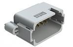 China DIP Connector featuring grey thermoplastic housing and multiple terminal options suitable for harsh temperature conditions for sale