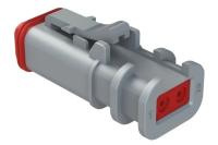 China Amphenol AT06-2S-OMGRY Female Cable Connector 2 Position 13A 250V IP67 Automotive for sale