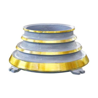 Cina Equipaggiamento di frantumazione a cono di calcare 100TPH Spare parts wear Concave Bowl Liner in vendita