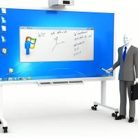 China TSINGHILL 55 Inch Interactive Whiteboard 1920x1080 350cd/m² Brightness for Windows for sale