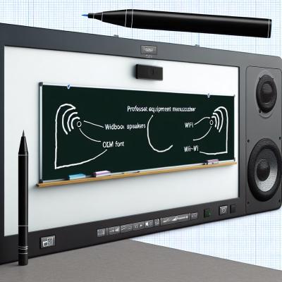 China Built-in Speakers Black Or OEM Interactive Digital Blackboard with Wi-Fi Connectivity for sale