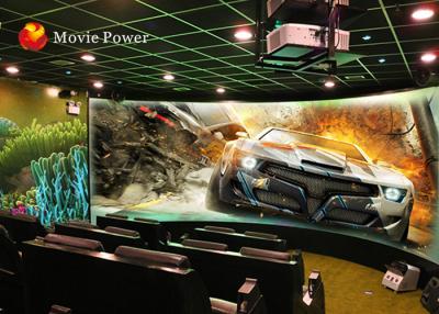 Cina Annebbi il cinema dinamico del teatro domestico 4D di Imax 4D del fuoco dell'odore con le sedie nere di vibrazione in vendita