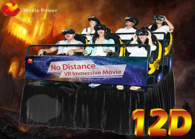Cina Simulatore idraulico/elettronico del teatro del cinema 12D con la piattaforma dinamica di 6 DOF in vendita
