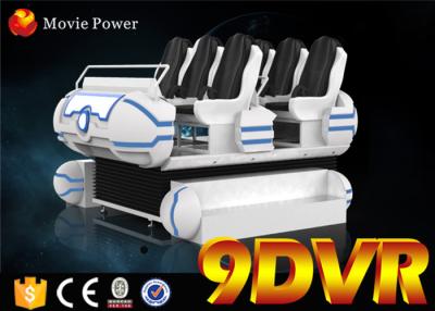 Cina I film esclusivi/la famiglia 6 cinema dei giochi 9D VR mette la vetroresina a sedere della sedia di moto 6DOF in vendita