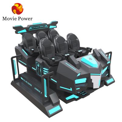 Cina Giocatori multipli di fucilazione del simulatore del gioco di Seater VR del cinema 6 della vetroresina 9D VR che guidano automobile in vendita