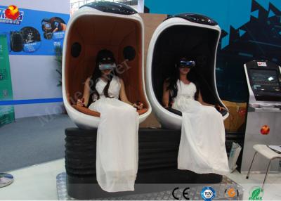 Cina 2 gioco di Rider Virtual Reality Roller Coaster di moto del simulatore 9d del cinema dell'uovo dei sedili VR in vendita