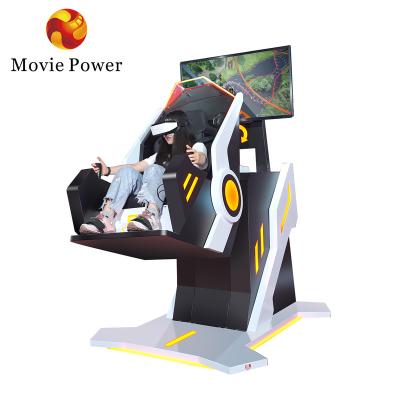 China 3D 9D VR Cinema Virtual Reality Roller Coaster 360 Rotating Vr Chair Flight Simulator Game Machine for sale