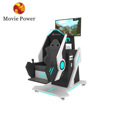 China 3D 9D VR Cinema Virtual Reality Roller Coaster 360 Rotating Vr Chair Flight Simulator Game Machine for sale