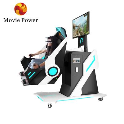 China 3D 9D VR Cinema Virtual Reality Roller Coaster 360 Rotating Vr Chair Flight Simulator Game Machine for sale