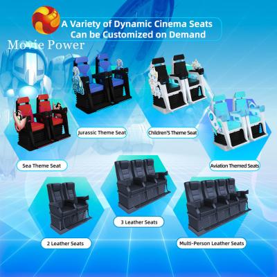 Cina Sedile di simulazione cinematografica personalizzato 7d 4d 5d Con 6 piattaforme elettriche Dof in vendita