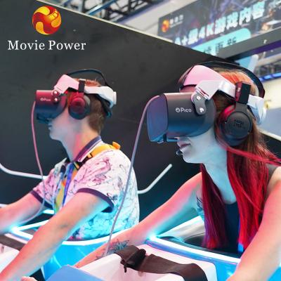 中国 23KW Vr フライトシミュレータ コックピット 2席 バーチャルリアリティ アーケード 9d 映画館 販売のため