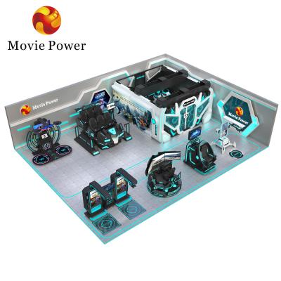 中国 23KW Vr フライトシミュレータ コックピット 2席 バーチャルリアリティ アーケード 9d 映画館 販売のため