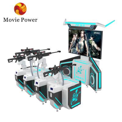 China Interactive Indoor VR Shooting Games Arcade Machine 4 Player For Amusement Park for sale