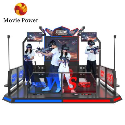 China 360 Degree 9d Vr Shoot Simulator Vr Shooting Game Arena Multiplayer Virtual Reality Equipment for sale