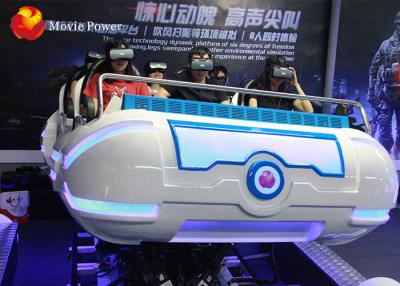 Cina 360 il cinema 6 del parco di divertimenti 9D VR di rotazione di grado mette la macchina a sedere del gioco per la famiglia in vendita