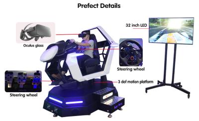 中国 VRのカー レースの速く3D動きのシミュレーターを運転する9Dシミュレーターの速度のアーケードの演劇F1 販売のため