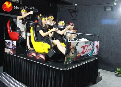 China Gun Shooting Games Simulator 7D Special Effects Multiplayer Interactive Motion Platform for sale