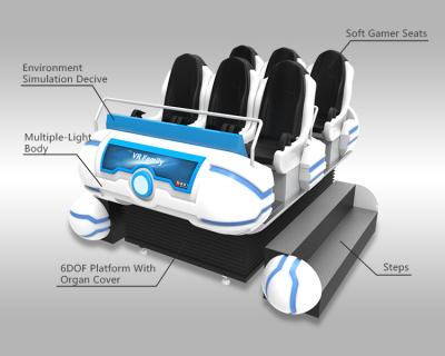 中国 相互バーチャル リアリティ装置6は6 DOF VRの映画館のシミュレーター9D VRをつけます 販売のため
