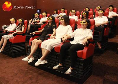 中国 高い利益の赤く白い動きの椅子12の特殊効果4Dの移動式トラックの映画館 販売のため