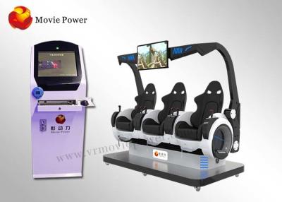Cina Attrezzatura del simulatore di Dof 3 Seater del cinema 3 di realtà virtuale del parco di divertimenti 9D in vendita