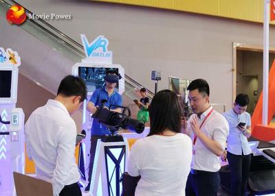 Cina 1 giocatore che sta sul simulatore di 9D VR con acciaio e materia plastica in vendita