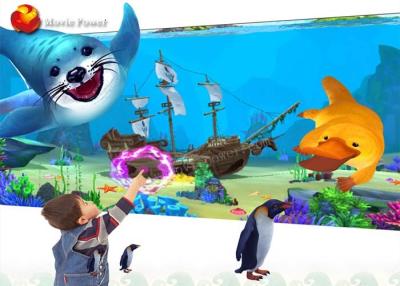 China MR Business Interactive Projector Games 3d Video AR Children Painting Machine for sale