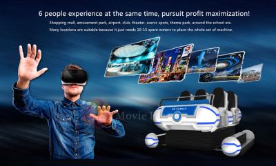 Cina 6 crogiolo di alluminio di simulatore di realtà virtuale dei sedili 9D per il parco di divertimenti in vendita