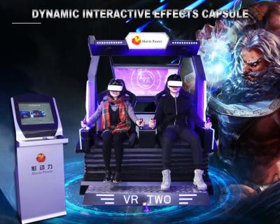 Cina 2 simulatore del cinema dell'uovo 9D dei sedili VR con il casco del sistema elettrico/DPVR E3 in vendita
