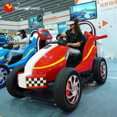 China Movie Power Children Amusement 9D Simulator Virtual Reality Racing Game Machine for sale