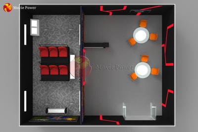 Cina Scena di fucilazione interattiva di effetto del sistema del cinema 7D della persona dell'interno dell'attrezzatura 6 multi in vendita