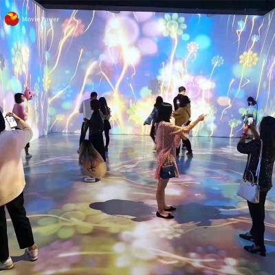 China Projektor-Hologramm-Tunnel-wechselwirkende Bewegungs-Boden-Spiele der Kinderspielplatzgeräte-3d zu verkaufen