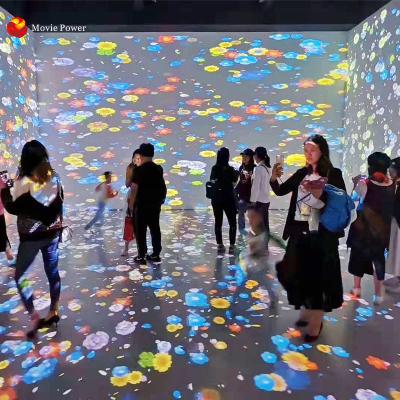 China Projektor-Hologramm-Tunnel-wechselwirkende Bewegungs-Boden-Spiele der Kinderspielplatzgeräte-3d zu verkaufen