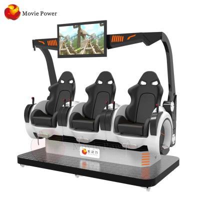 Cina Cinema virtuale di fucilazione a gettoni dei sedili 12D di Realidad del simulatore della macchina del gioco della vetroresina 9D VR tre in vendita