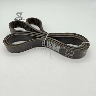 中国 High Guarantee 8PK2175 Excavator Engine V Belt for E322C E325C E329D E330D E336D Fan Belt in Energy Mining 販売のため