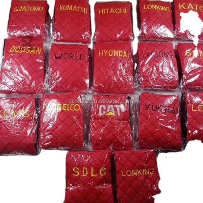 Китай Universal CAT PC EX DH SK SH Excavator Spare Parts Cabin Seat Cover for in Black and Red PU Material продается