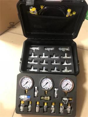 China Excavator Fuel Hydraulic Pressure Gauge Pressure Gas Pressure Portable Test Kit for Hot End of Year Sales for sale