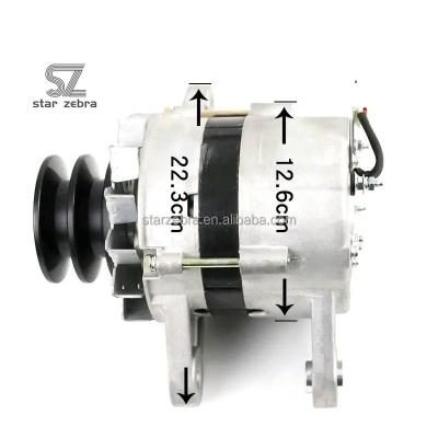 China 1-81200-352-0 Suministro de fábrica EX200-3 Generador de piezas de excavadora 6BD1 Alternador del motor 0-33000-5770 en venta