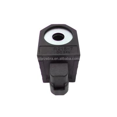China Hydraulic Main Pump Solenoid Valve Coil for Crawler Excavator Part XKBL-00004 24V R210LC-7 R215LC-7 Excavator for sale