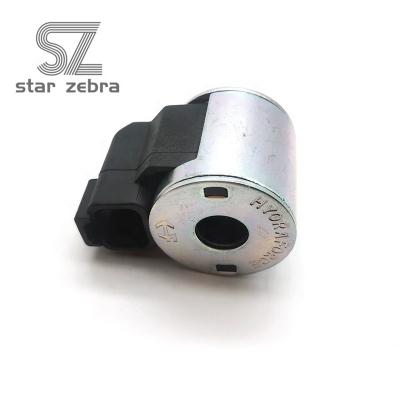 China DC12V 24V Voltage Solenoid Coil for Electric Parts of Excavator E307 Liugong in H 58mm D 20mm Sizes for sale