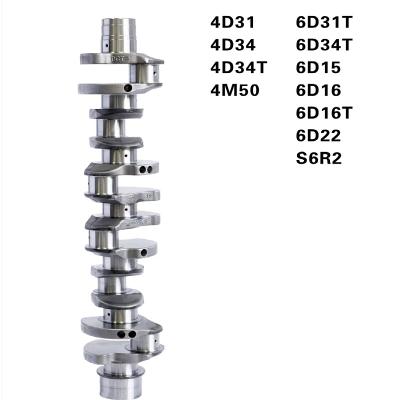 China ME012350 ME013668 ME017354 ME223935 ME082505 ME300086 Crankshaft for Excavator Engine 4D31 4D34 4D34T 4M50 6D31T 6D34T ME013667 for sale