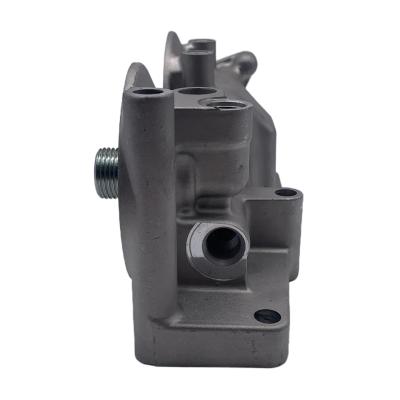 China Excavator Parts 4BD1 Engine Oil Filter Head for ZAX120 KOBELCO SK120 Sumitimo SH120 Cabin Filter Base for sale
